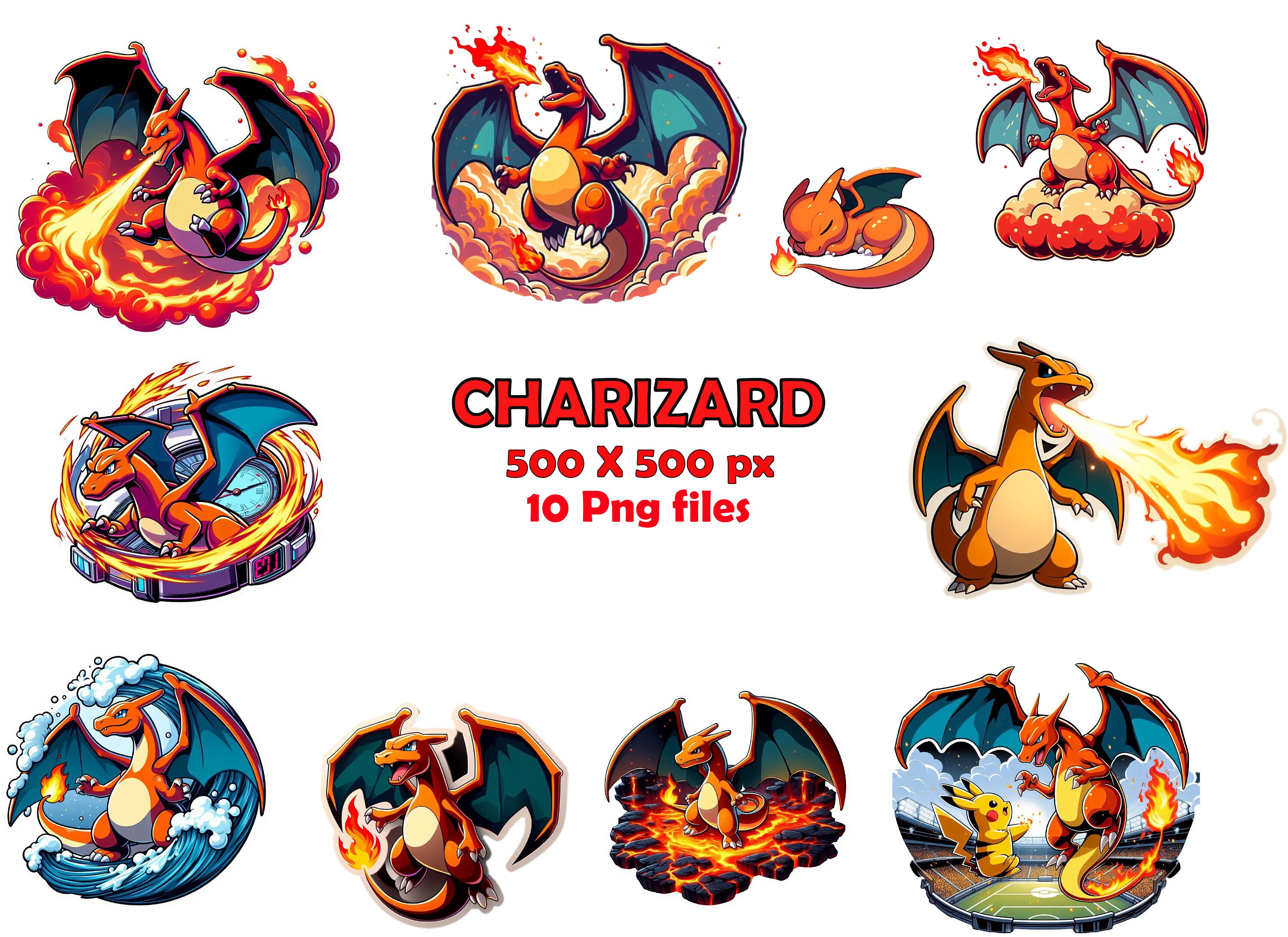 Pokemon Png , Charizard Png , Pokemon Decor , Birthday Present , Vector ...