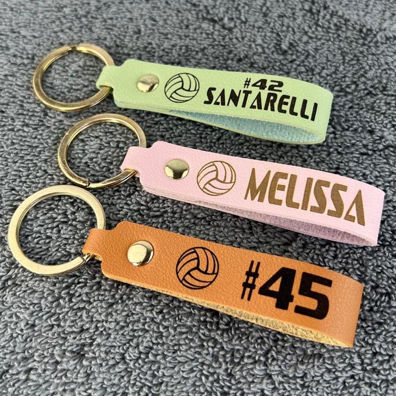 Volleyball Keychains - Etsy