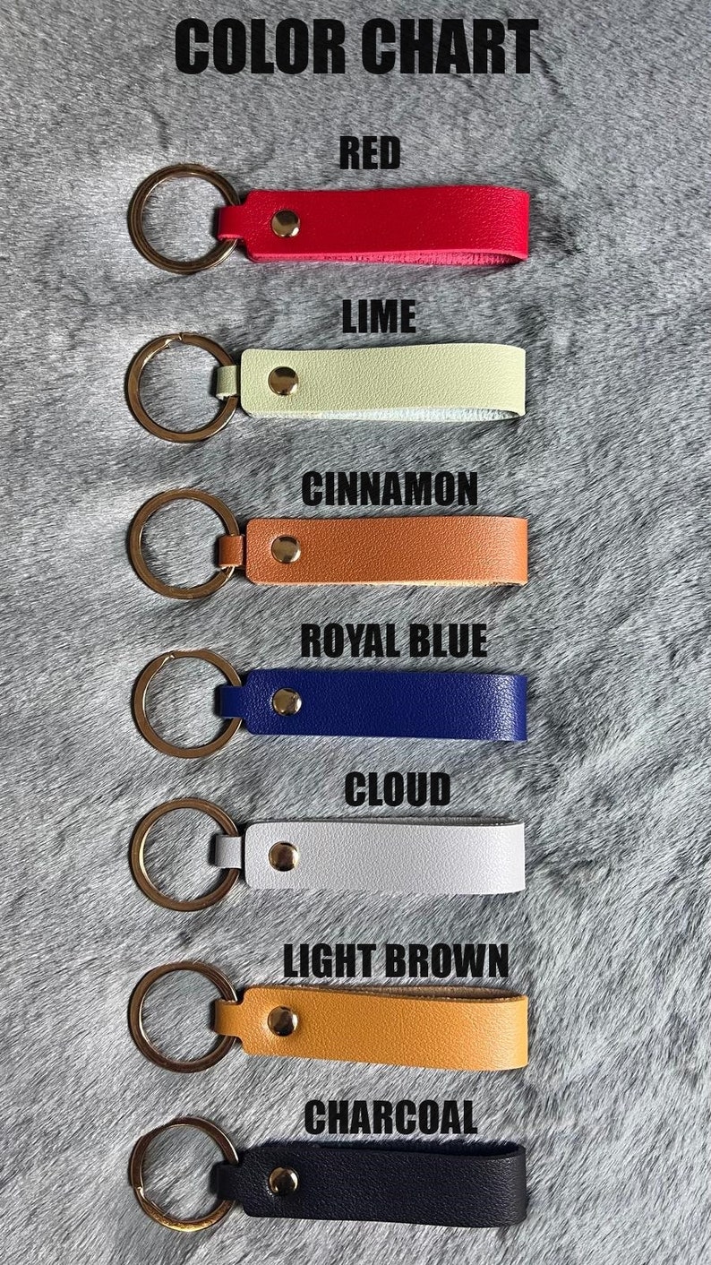 Personalized College Logo Keychain – Custom Engraved Leather Graduation ...