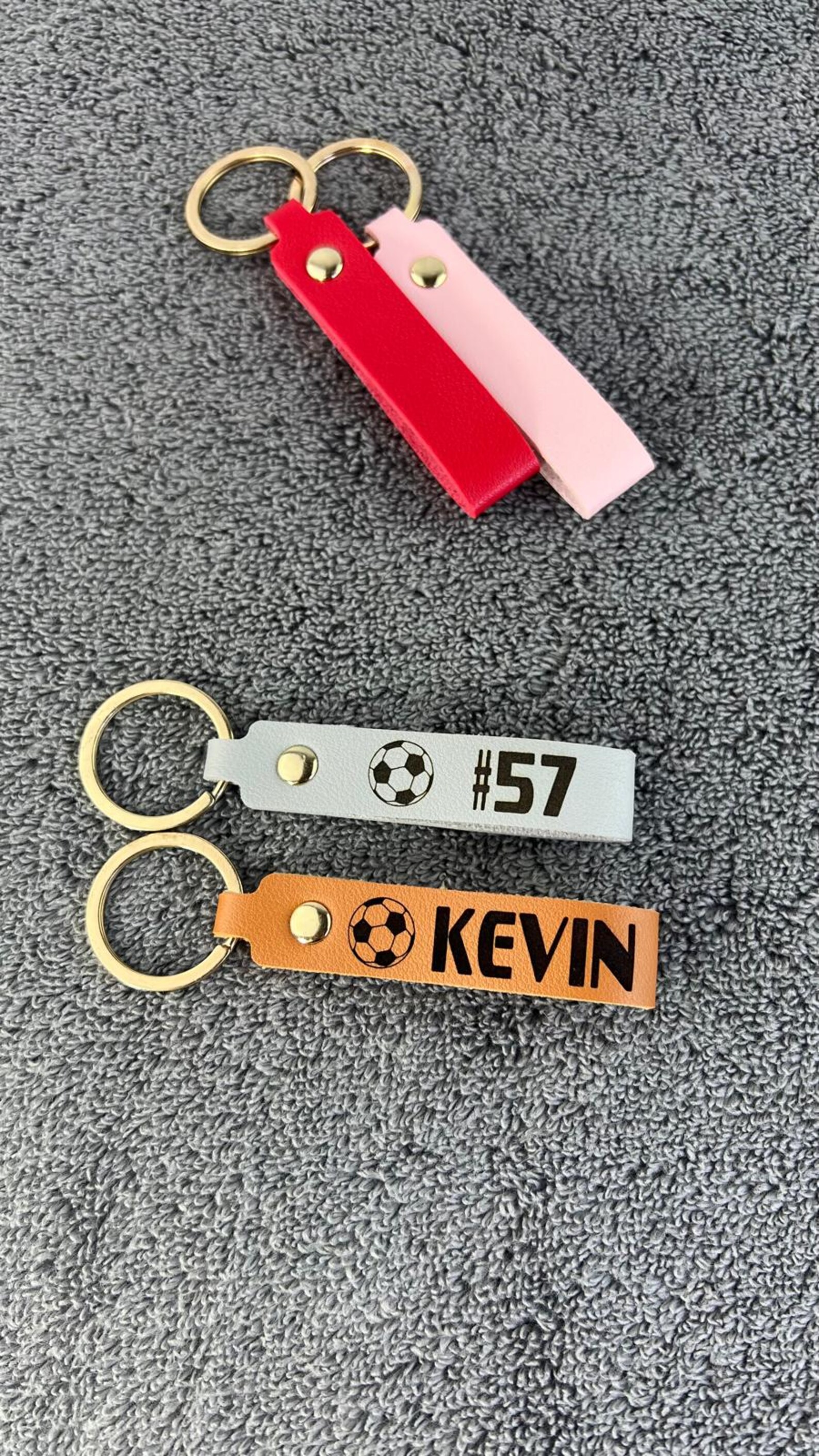 Personalized Leather Soccer Keychain: Team Logo Design - Etsy