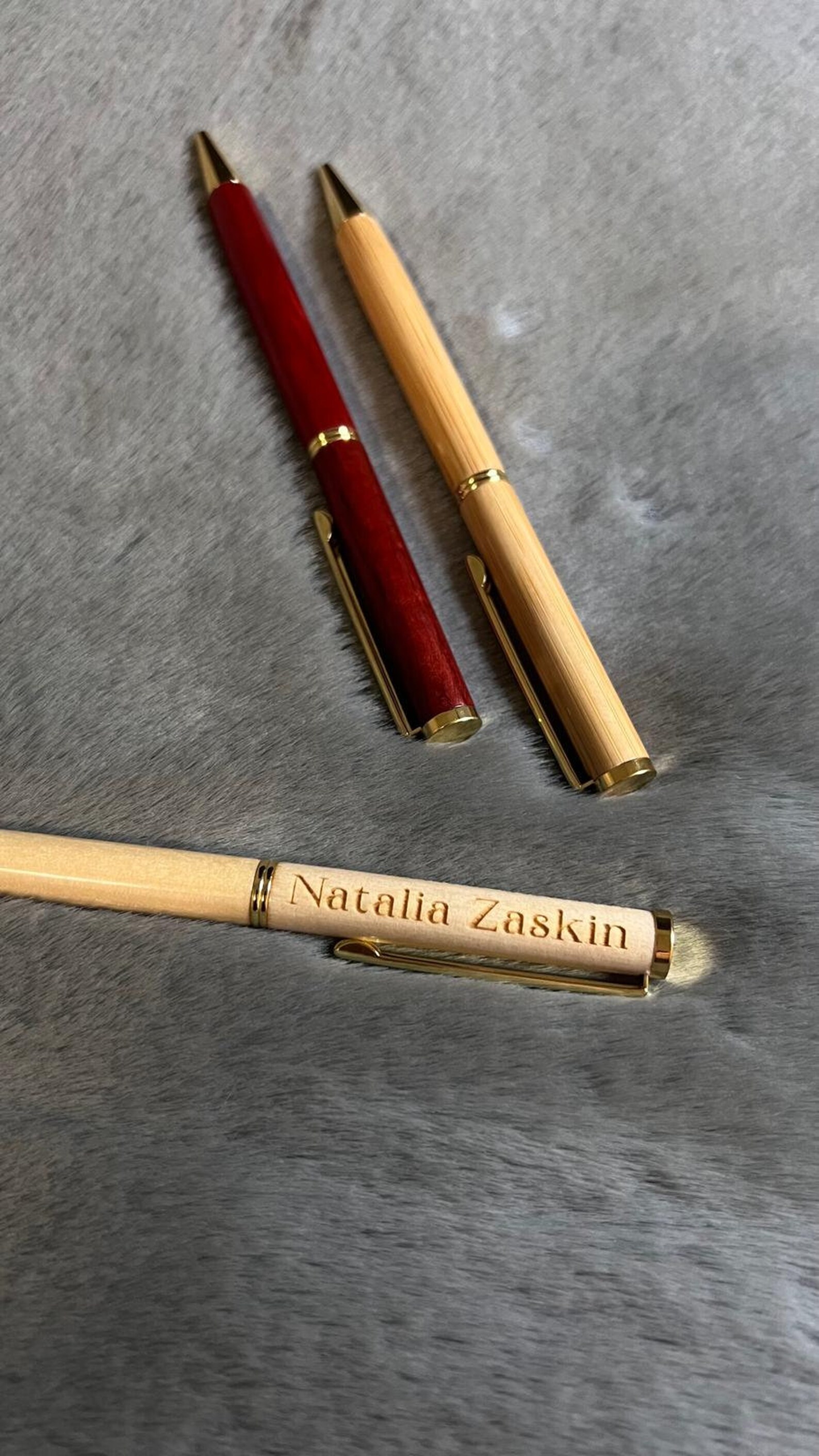 Personalized Graduation Gift Wood Pen Office Pen Corporate Gift Natural ...