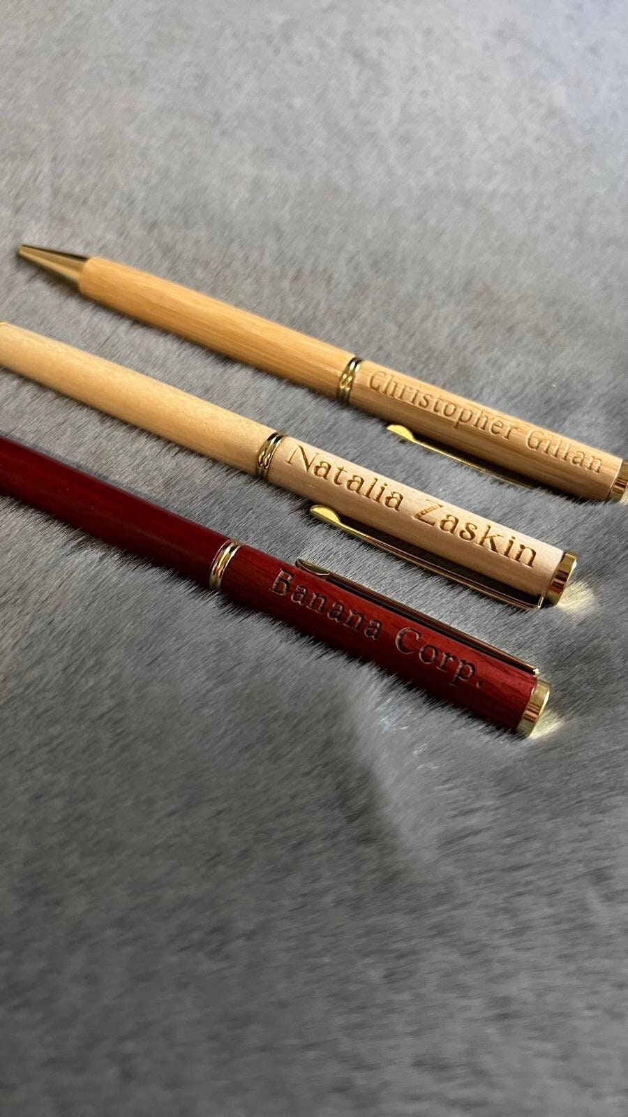 Personalized Graduation Gift Wood Pen Office Pen Corporate Gift Natural ...