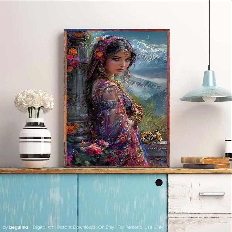 Goddess Uma Portrait Digital Print Aesthetic Printable Wall Art ...