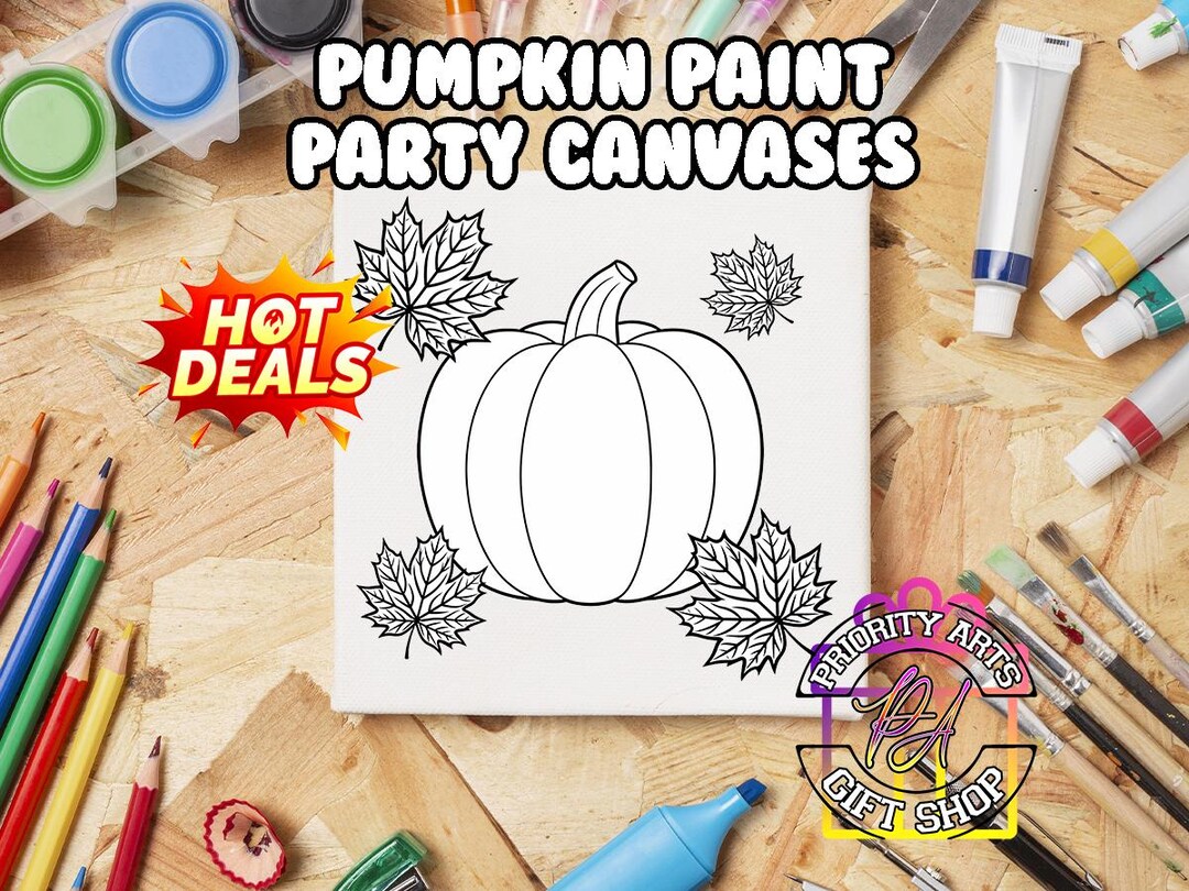 Pumpkin Paint Party Canvases, Paint Party, Paint Party Canvases, Party ...
