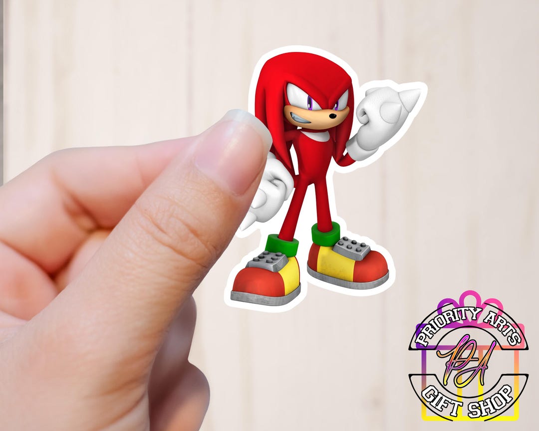 Knuckles Sonic Stickers, Knuckles Stickers, Stickers, Sticker Shop ...