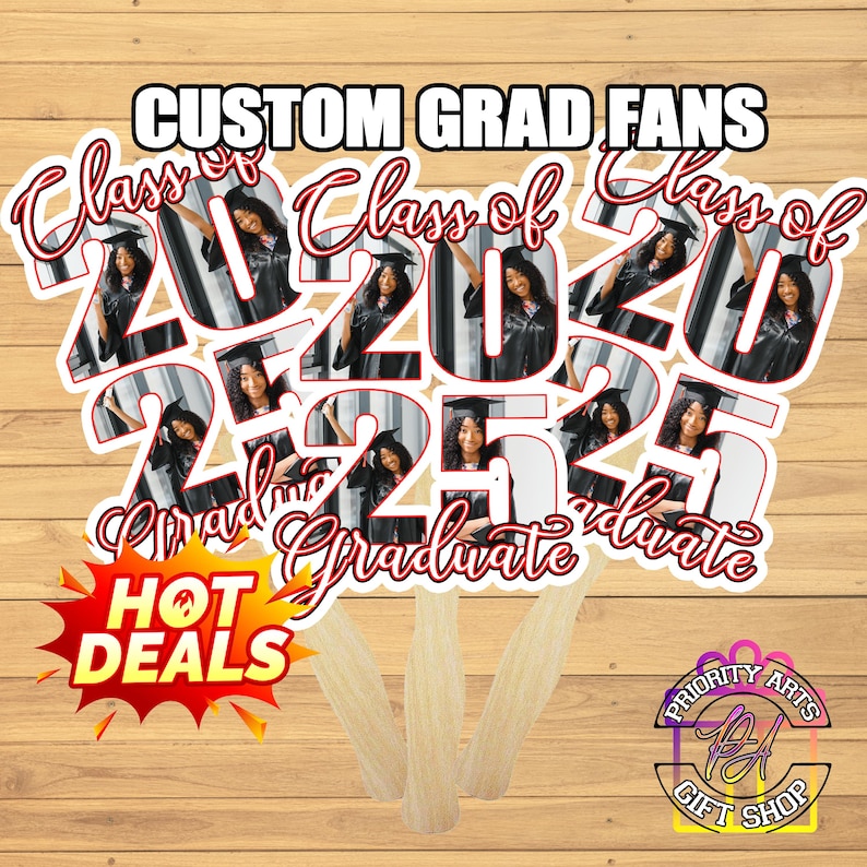 2025 Personalized Fan, Custom Handheld Fan, Graduation Fans, Graduation ...