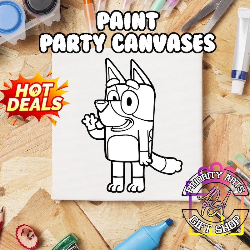 Bluey Character Outline - Etsy