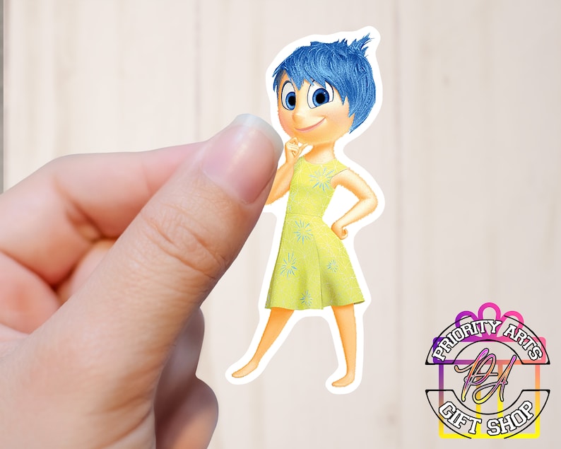 Anxiety Sticker Easy Peel Water Proof Vinyl Sticker Set of 6 Disney ...