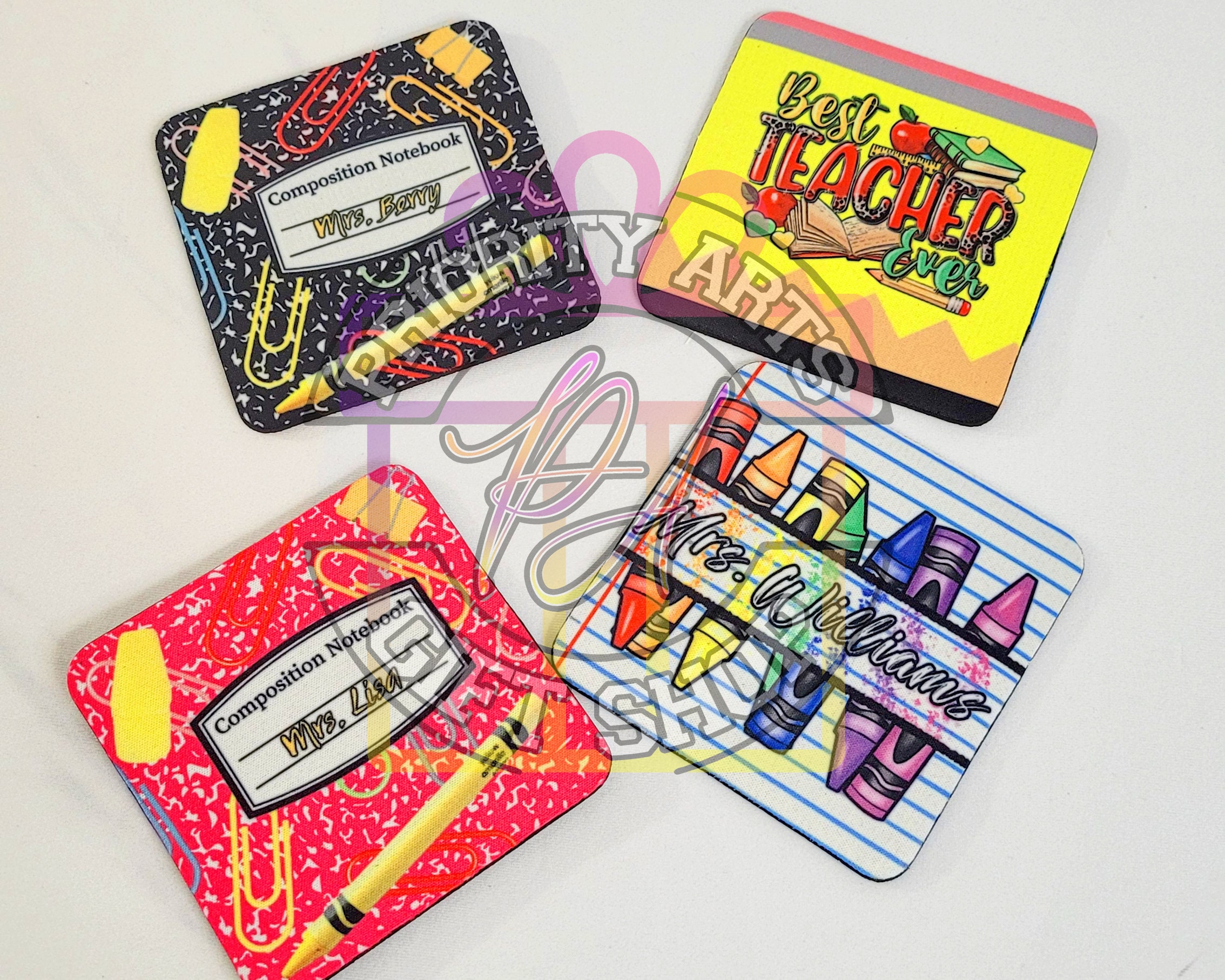 Personalized Teacher Appreciation Coasters | Custom Coasters | Soft ...