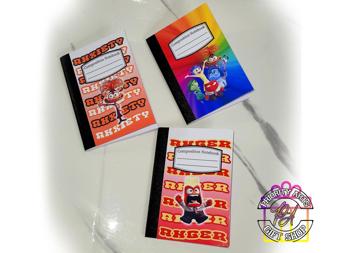 Anxiety Mini Composition Notebook, Inside Out, Inside Out 2, Inside Out ...