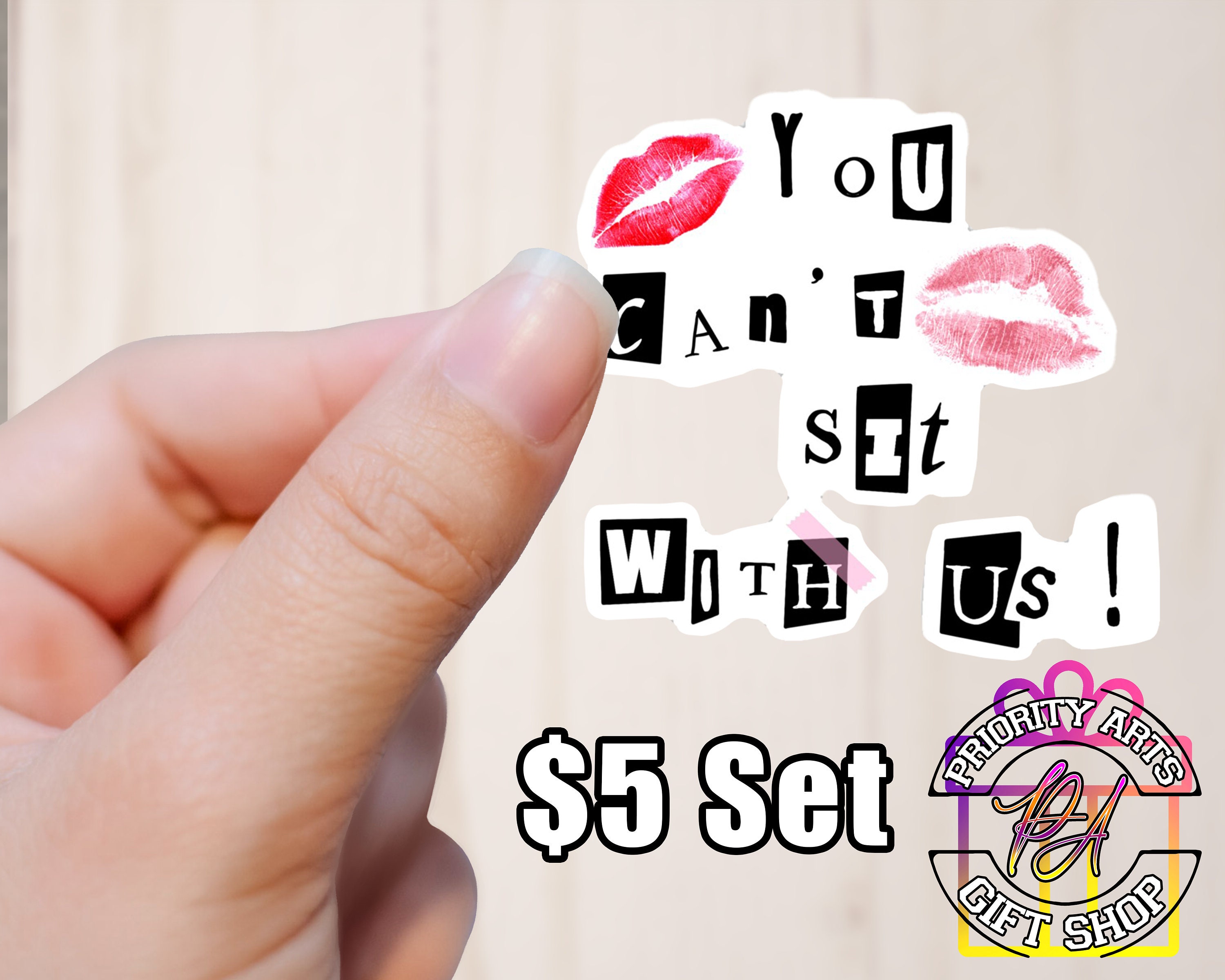 Mean Girls Sticker Set | Mean Girls Party, Mean Girls Gift, Book Worm ...