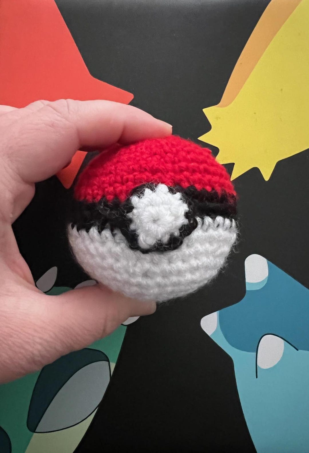 Pokeball Hand Made Crochet Pokemon Pokemon Gift Pokemon Party Kids ...