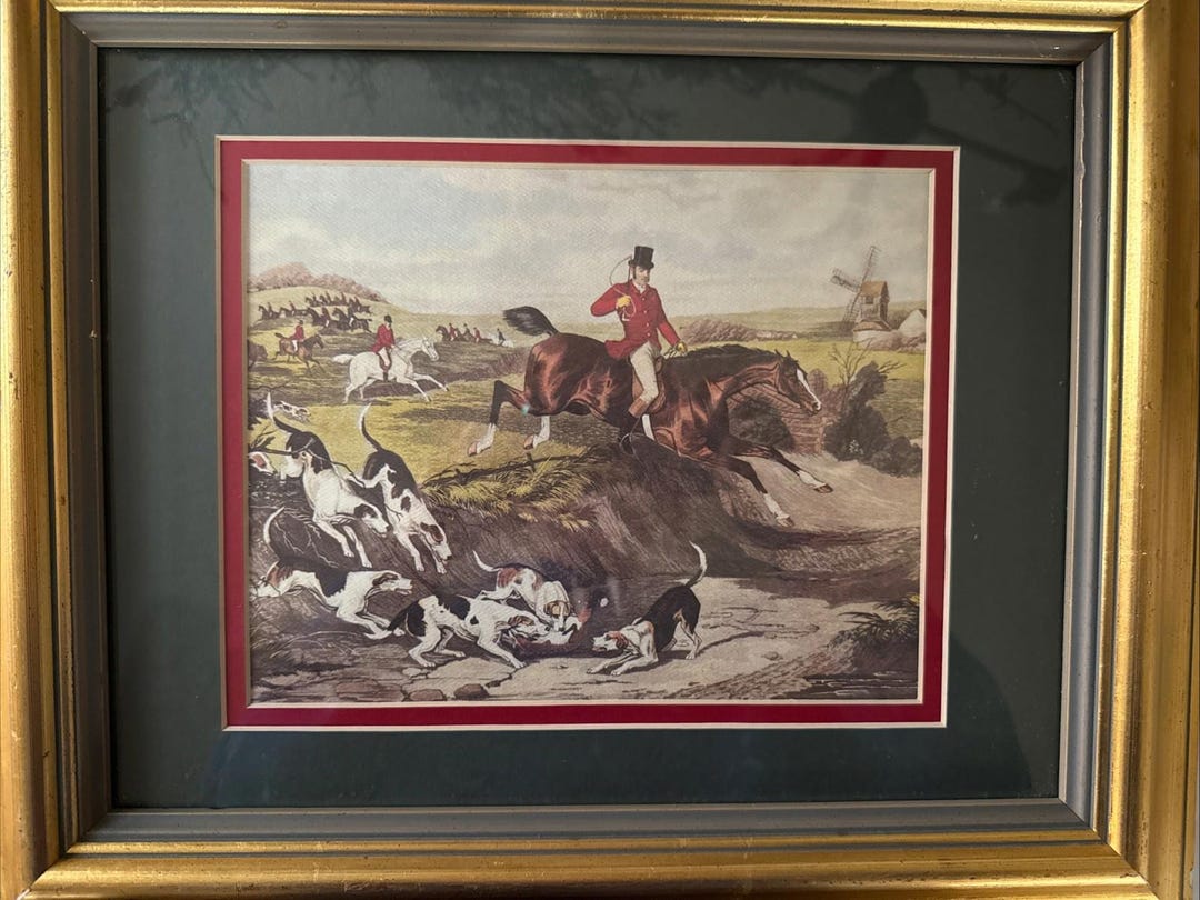 The Death William Shayer English Country Foxhound Hunting Painting ...