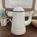 Primitive VTG Enamelware Coffee Pot Gooseneck Spout Pitcher Cottage ...