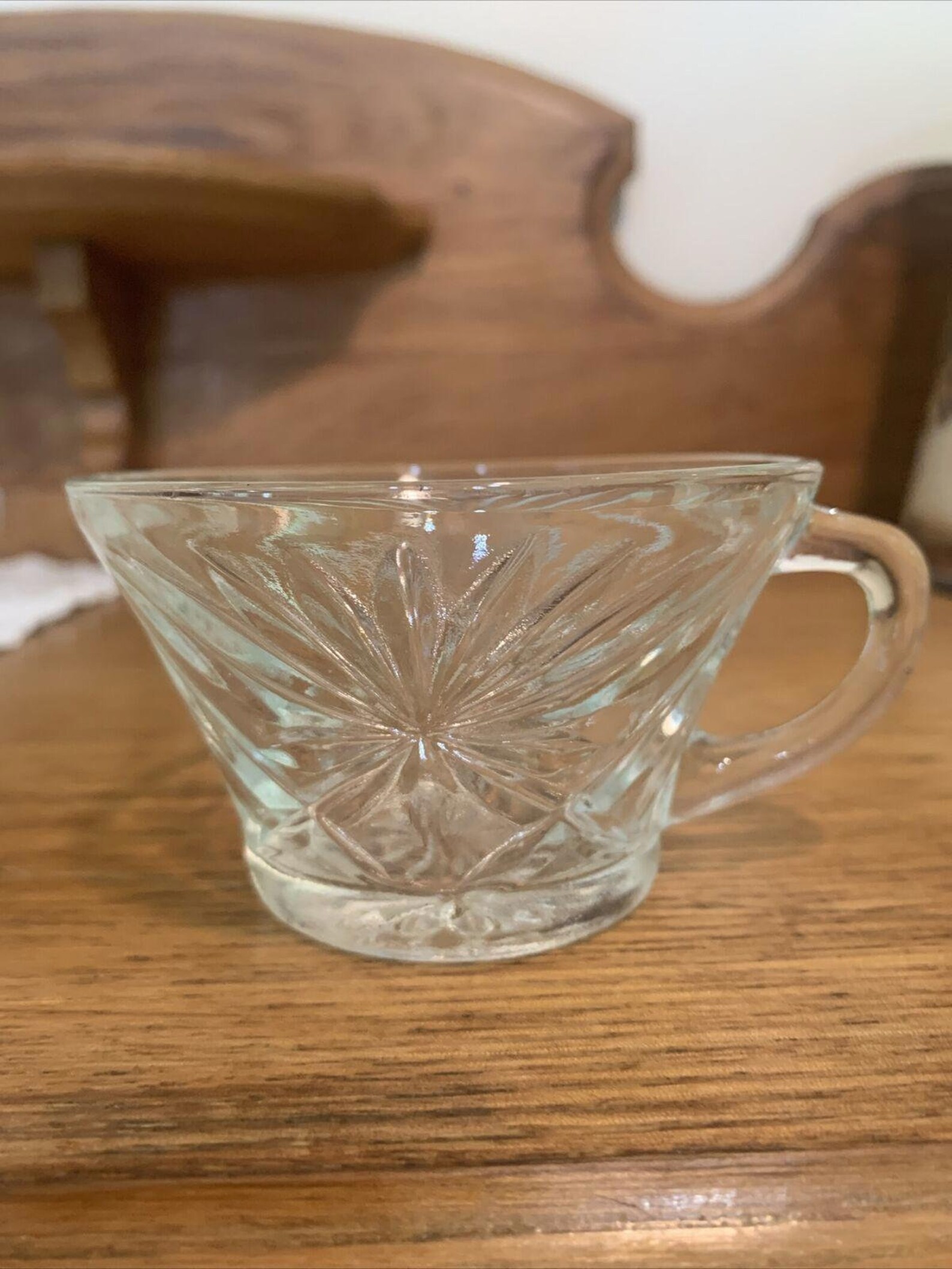 Anchor Hocking EAPC Star of David Punch Bowl & Stand Cups Set Vintage ...