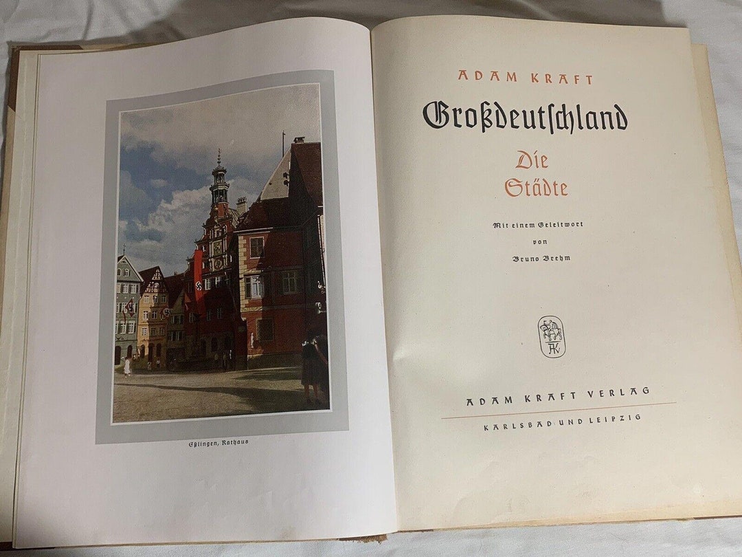 The Cities of Great Germany Photobook Adam Kraft Rare 1940 German ...