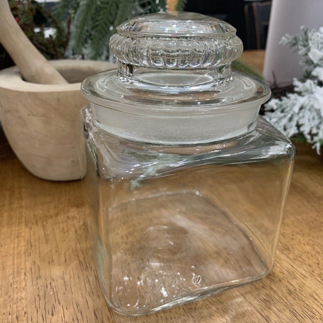 Vtg Glass Apothecary General Country Drug Store Candy Jar Display ...