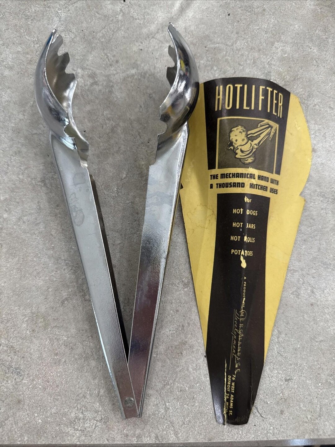 VTG Hot Lifter Kitchen Tool Tongs 1960’s Canning Potatoes Grilling ...