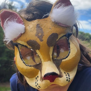 Caracal Cat Mask and Tail Set for Therians and Furries - Cosplay ...