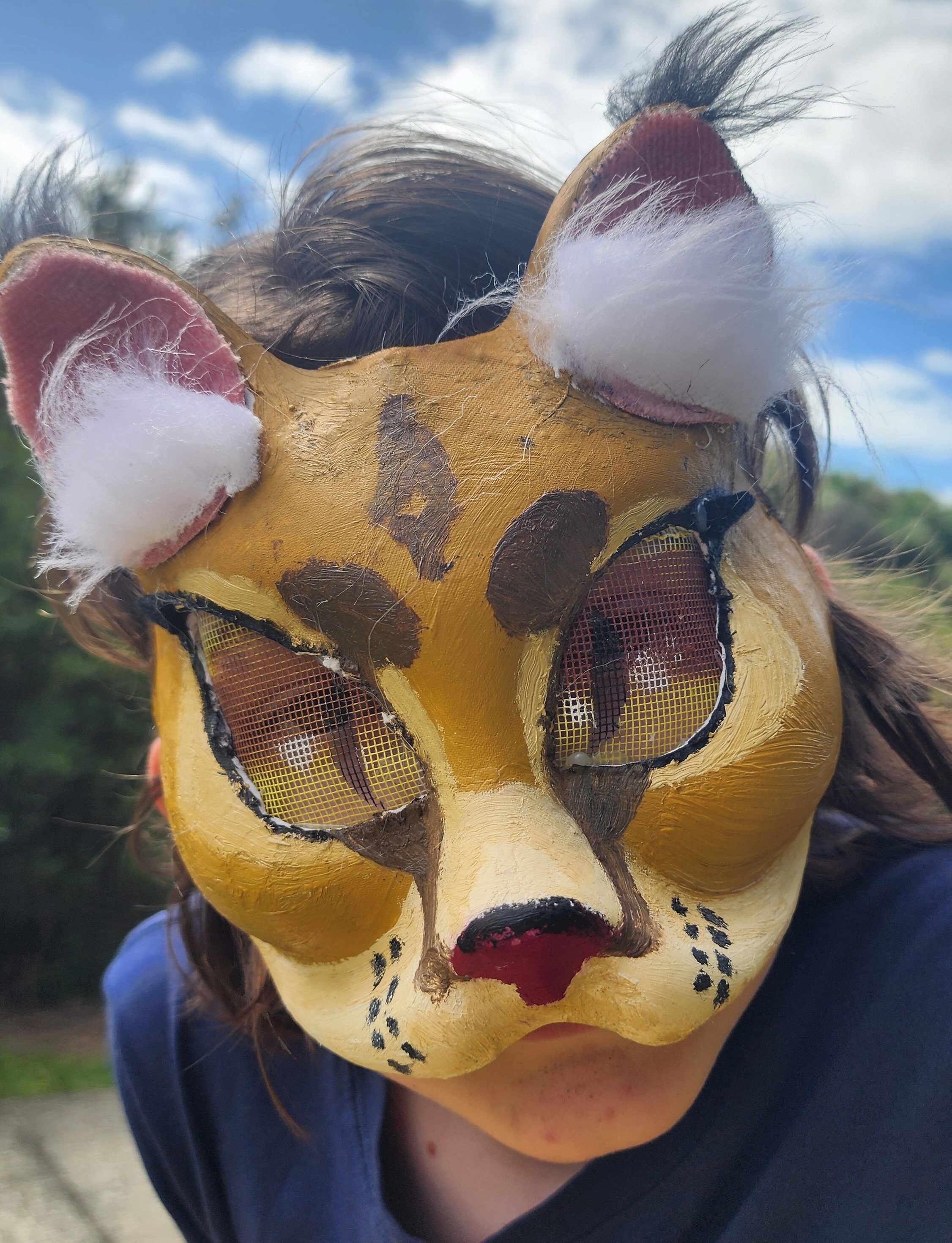 Caracal Cat Mask and Tail Set for Therians and Furries - Cosplay ...