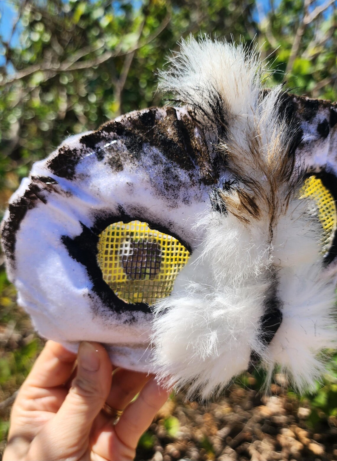 Snowy Owl Mask for Therians and Furries - Unique Quadrobics Gear - Gift ...
