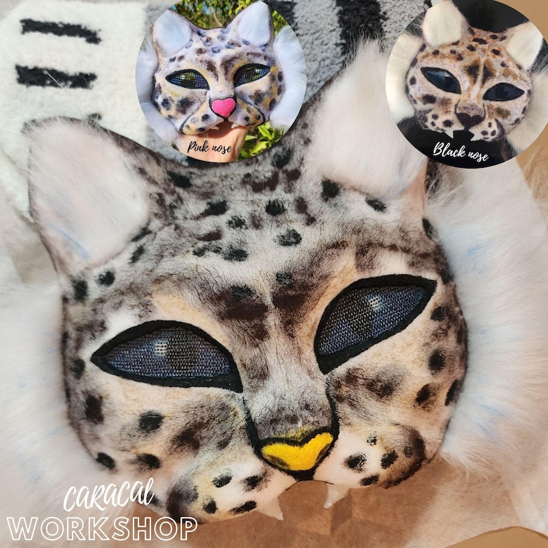 Snow Leopard Therian Mask - Etsy