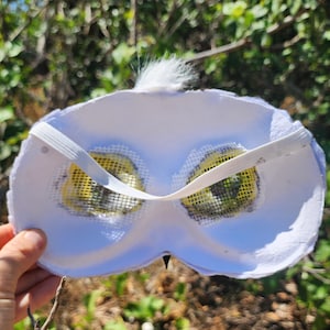 Snowy Owl Mask for Therians and Furries - Unique Quadrobics Gear - Gift ...