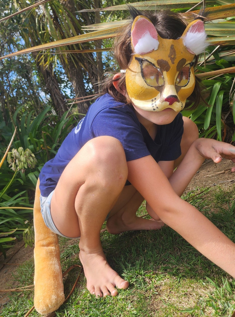 Caracal Cat Mask and Tail Set for Therians and Furries Cosplay Essentials MADE TO ORDER - Etsy ...