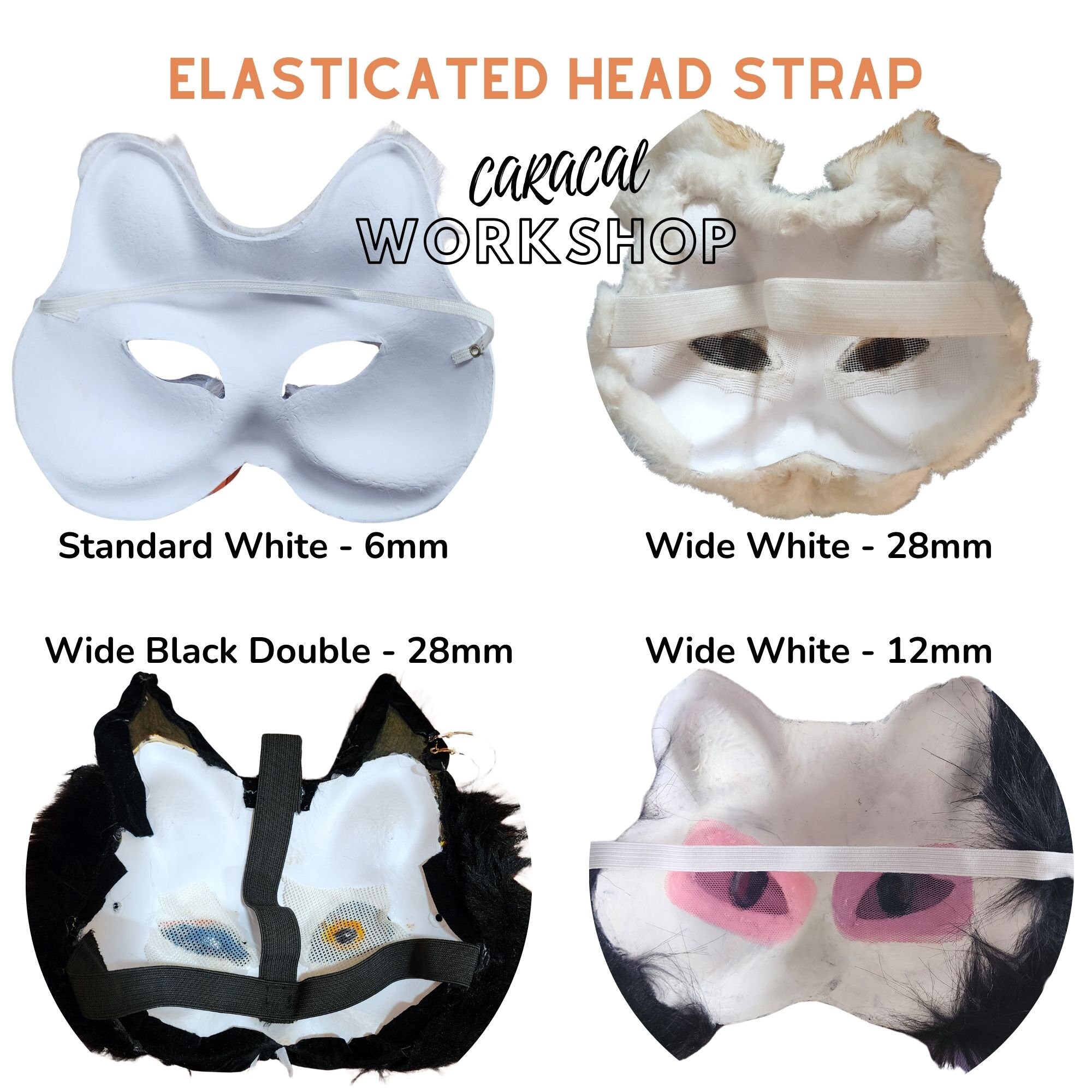 Máscaras de gato personalizadas Máscaras peludas Accesorio de cosplay ...