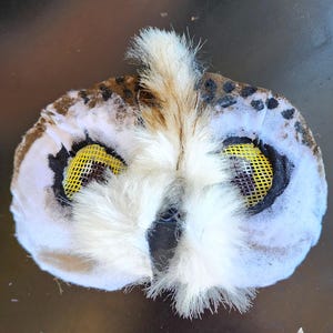 Snowy Owl Mask for Therians and Furries - Unique Quadrobics Gear - Gift ...