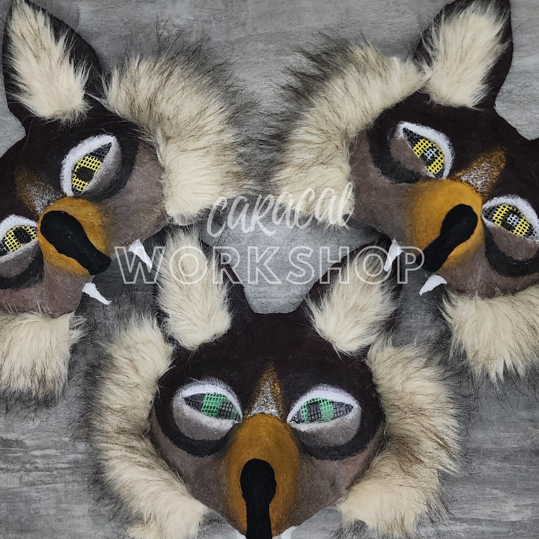 Coastal Grey Wolf - Mask and Tail - Customizable Furry Costume ...