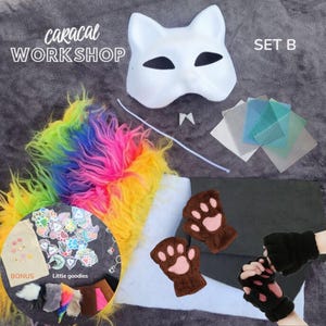 DIY KIT - Therian Mask Set - Design Your Own Mask - Ready to Ship! - Etsy