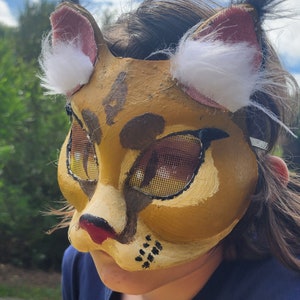 Caracal Cat Mask and Tail Set for Therians and Furries - Cosplay ...