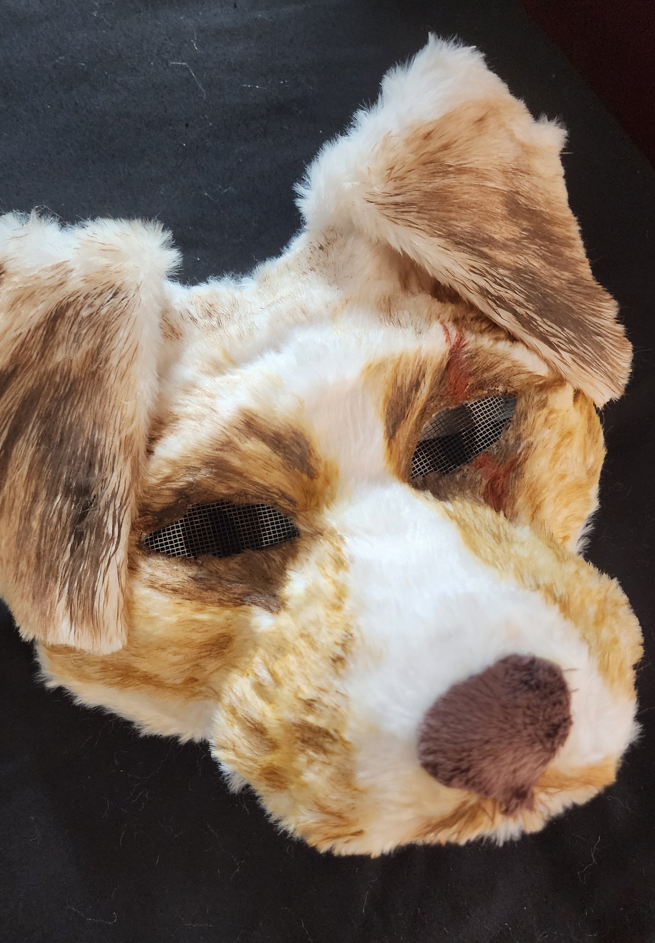 White, Brown, Grey Therian Dog Mask With Floppy Ears Customizable Furry ...