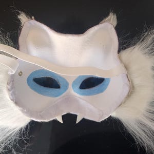 Snow Leopard Mask - Customizable Furry Costume Accessory - Gift for ...