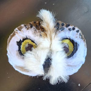 Snowy Owl Mask for Therians and Furries - Unique Quadrobics Gear - Gift ...