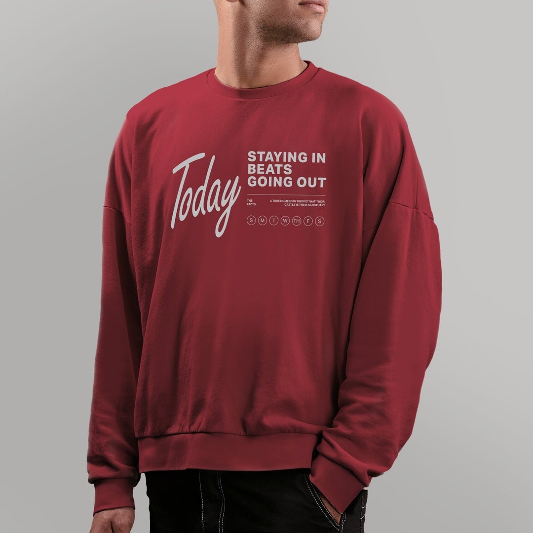 Staying Indoors, Homebody Sweatshirt, Antisocial Mens Shirt, Casual ...