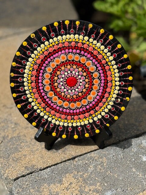 Gorgeous Hand Painted 8 Inch Dot Mandala Wall Art - Etsy