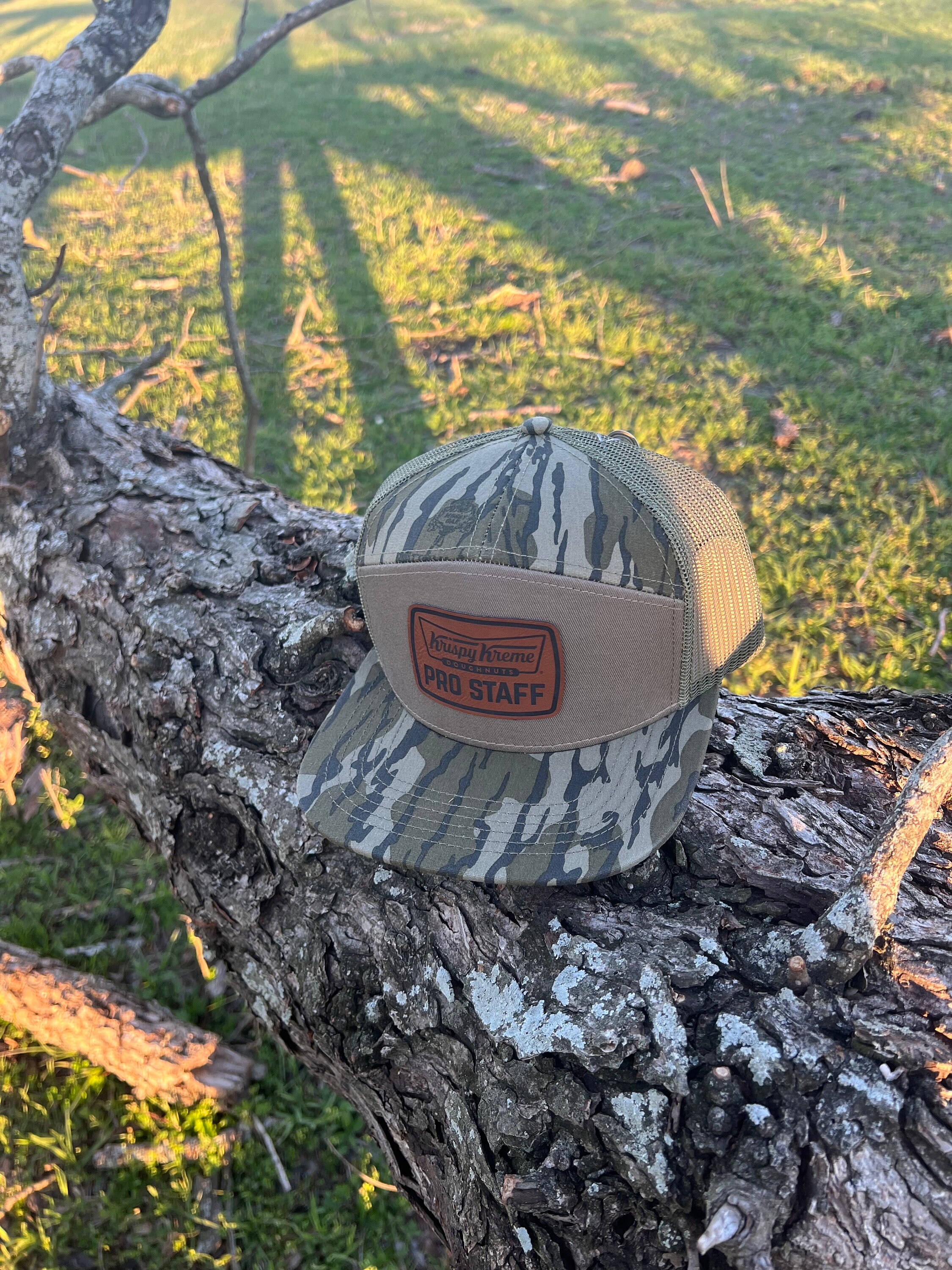 Krispy Kreme Pro Staff Patch Lost Hat Flatbill-mossy Oak Bottomland 7 Panel Snapback Hat - Etsy