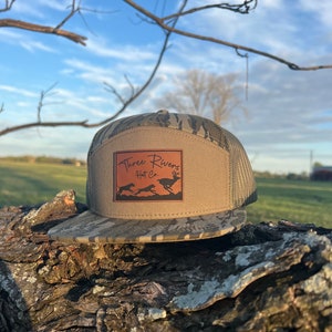 Deer Dog Hunting Patch Lost Hat Flatbill-mossy Oak Bottomland 7 Panel ...
