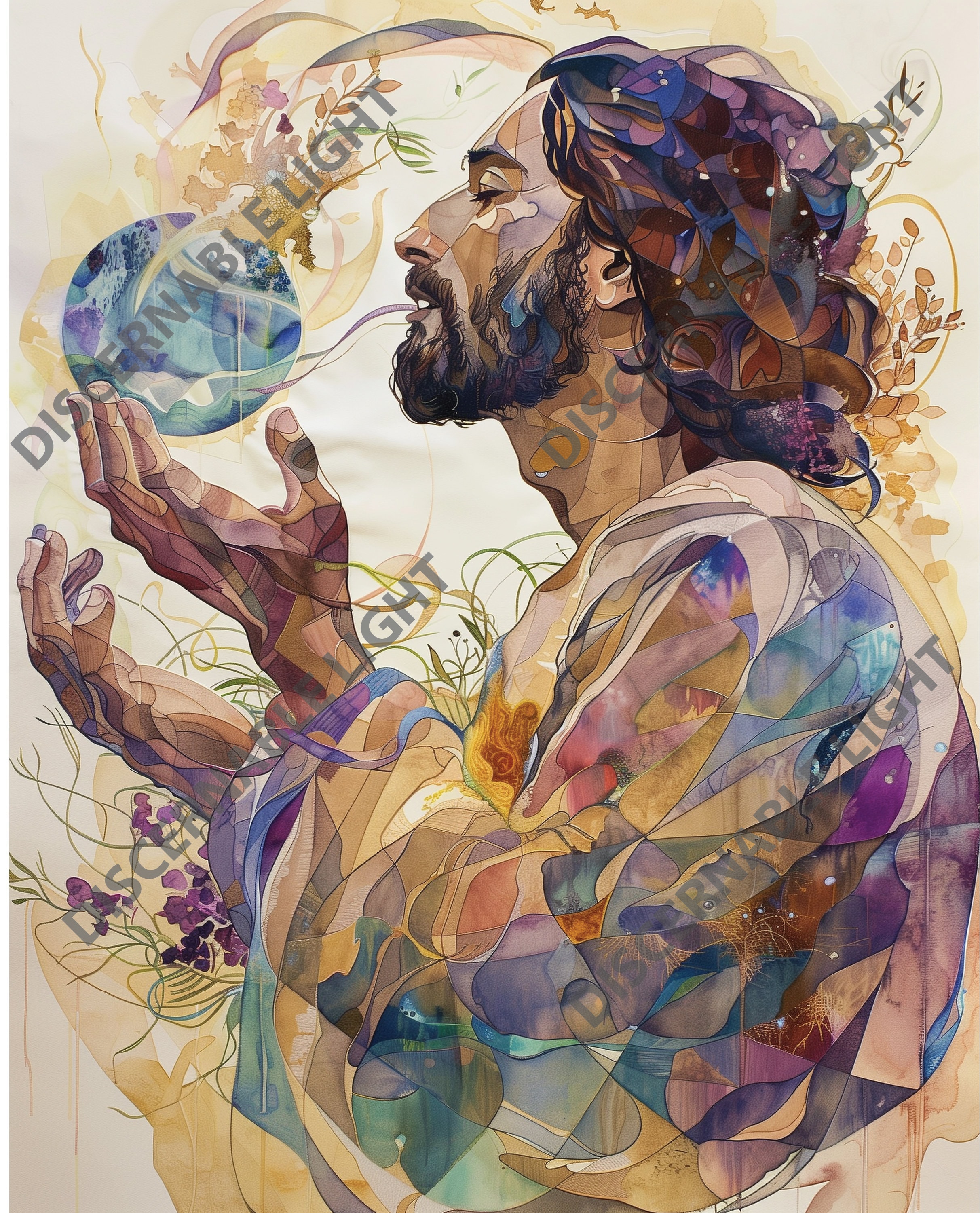 DIGITAL - Speaking Creation | Jesus Christ | Christian Wall Art ...