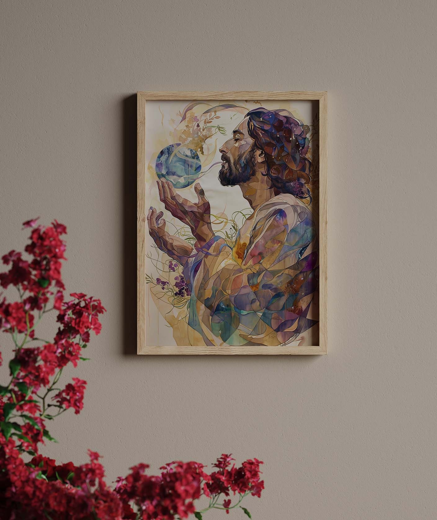 DIGITAL - Speaking Creation | Jesus Christ | Christian Wall Art ...