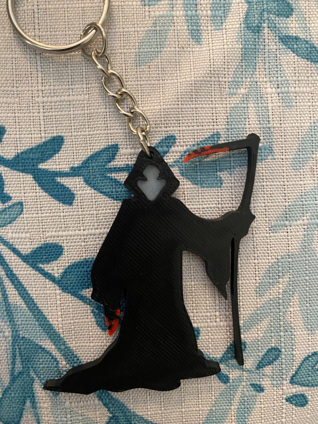 Grim Reaper Halloween Keychain - Etsy