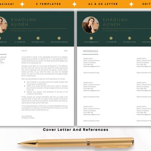 Resume CV Templates Modern Design Word Docs, 1 2 3 Page Professional ...