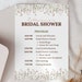 Wildflower Bridal Shower Program, Bridal Party Program Template ...