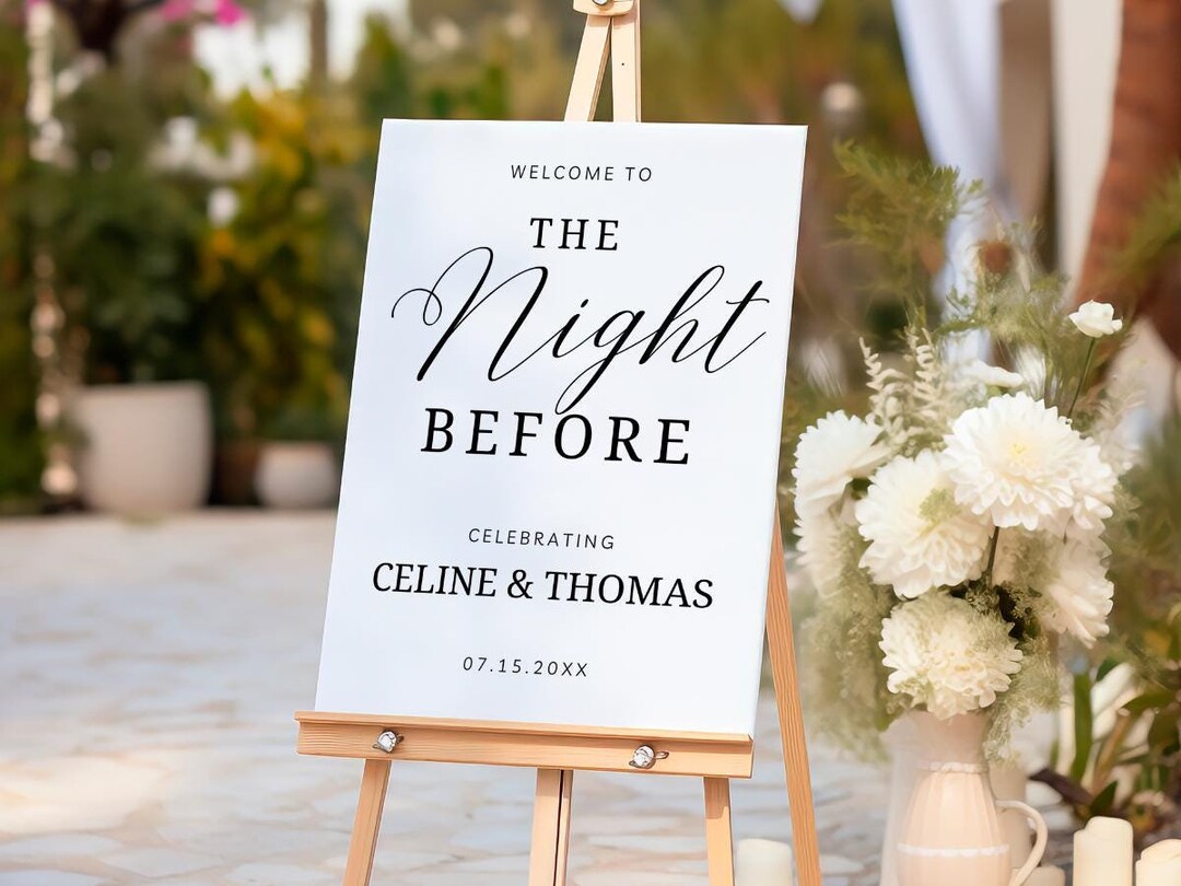 Modern Rehearsal Dinner Welcome Sign Template (digital Download) - Etsy