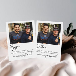 Modern Groomsman Proposal Card Template, Editable Design (digital ...