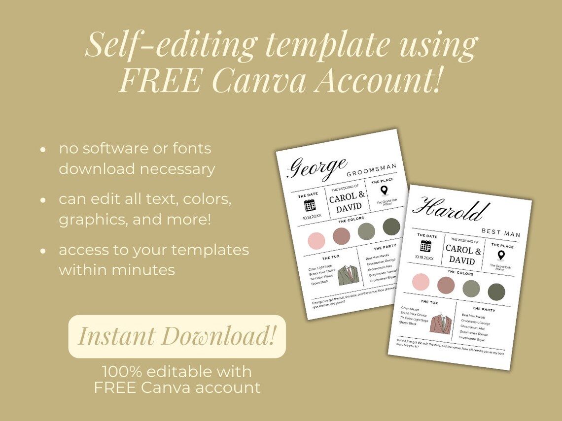 Groomsman Proposal Card Groomsmen Proposal Card Template Best Man