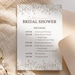 Wildflower Bridal Shower Program, Bridal Party Program Template ...