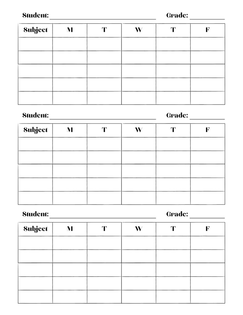 Homeschool Planner Printable - Etsy